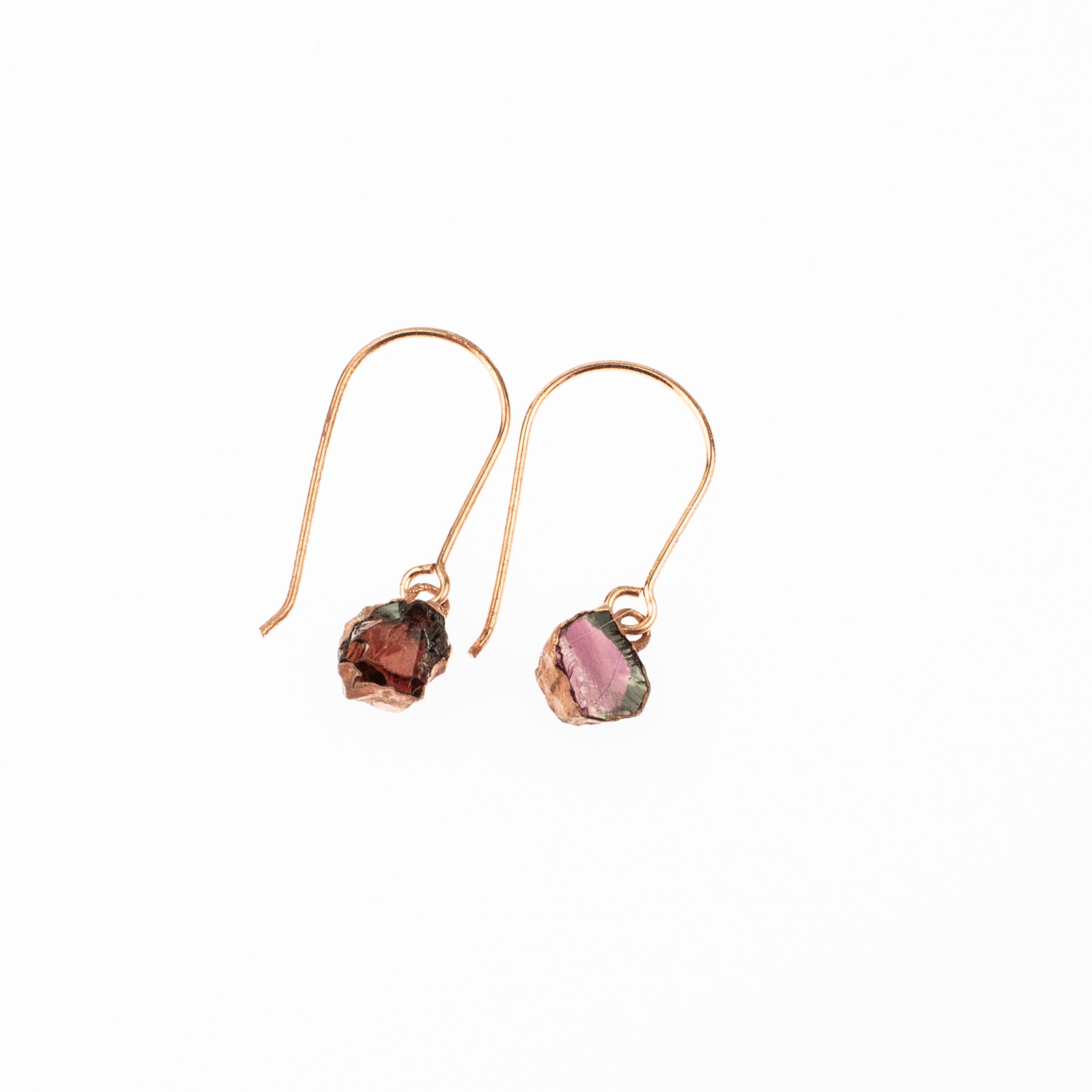 Small Red Garnet Short Dangly Earrings – Down to Earth Jewellery