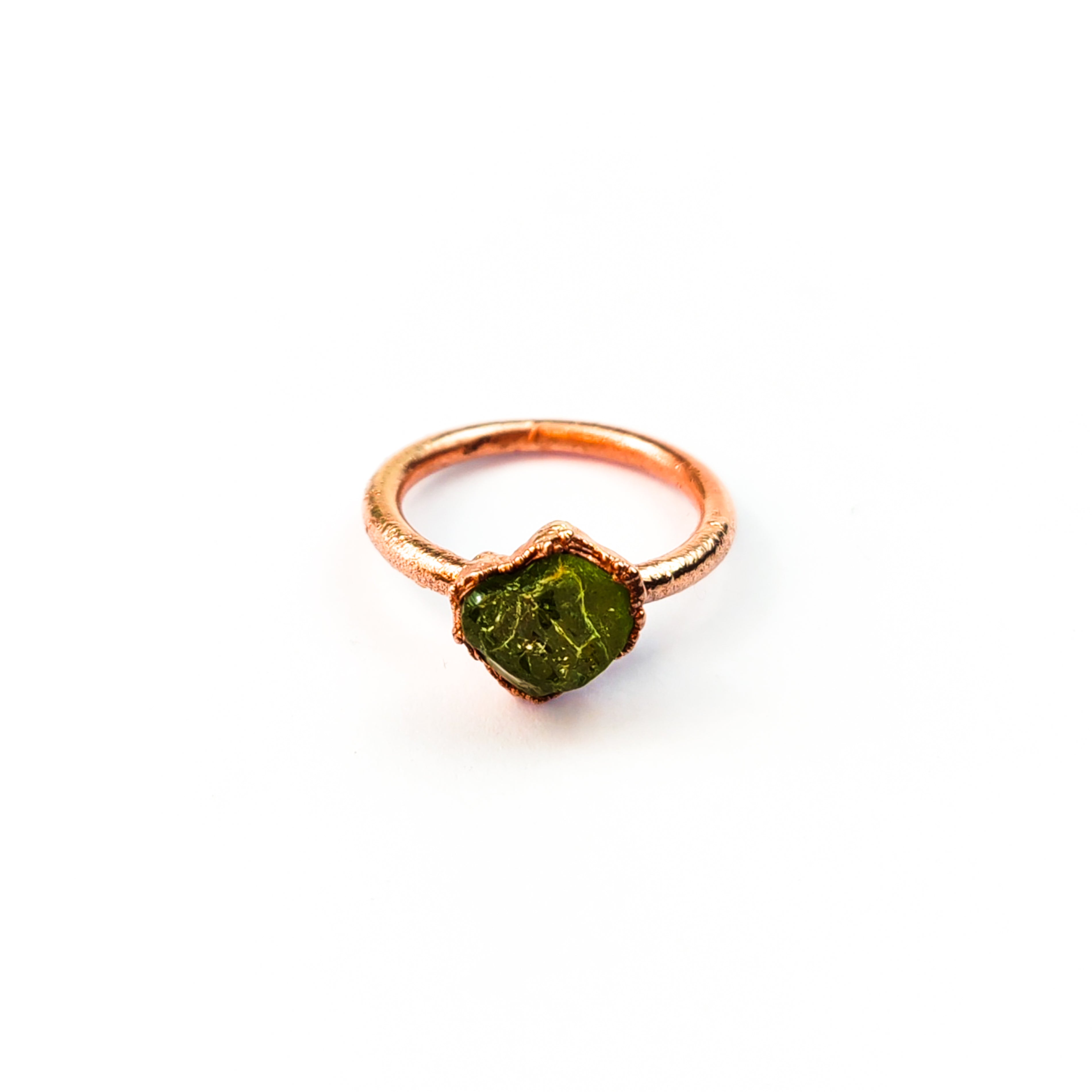 Small Peridot Solitaire Ring – Down to Earth Jewellery
