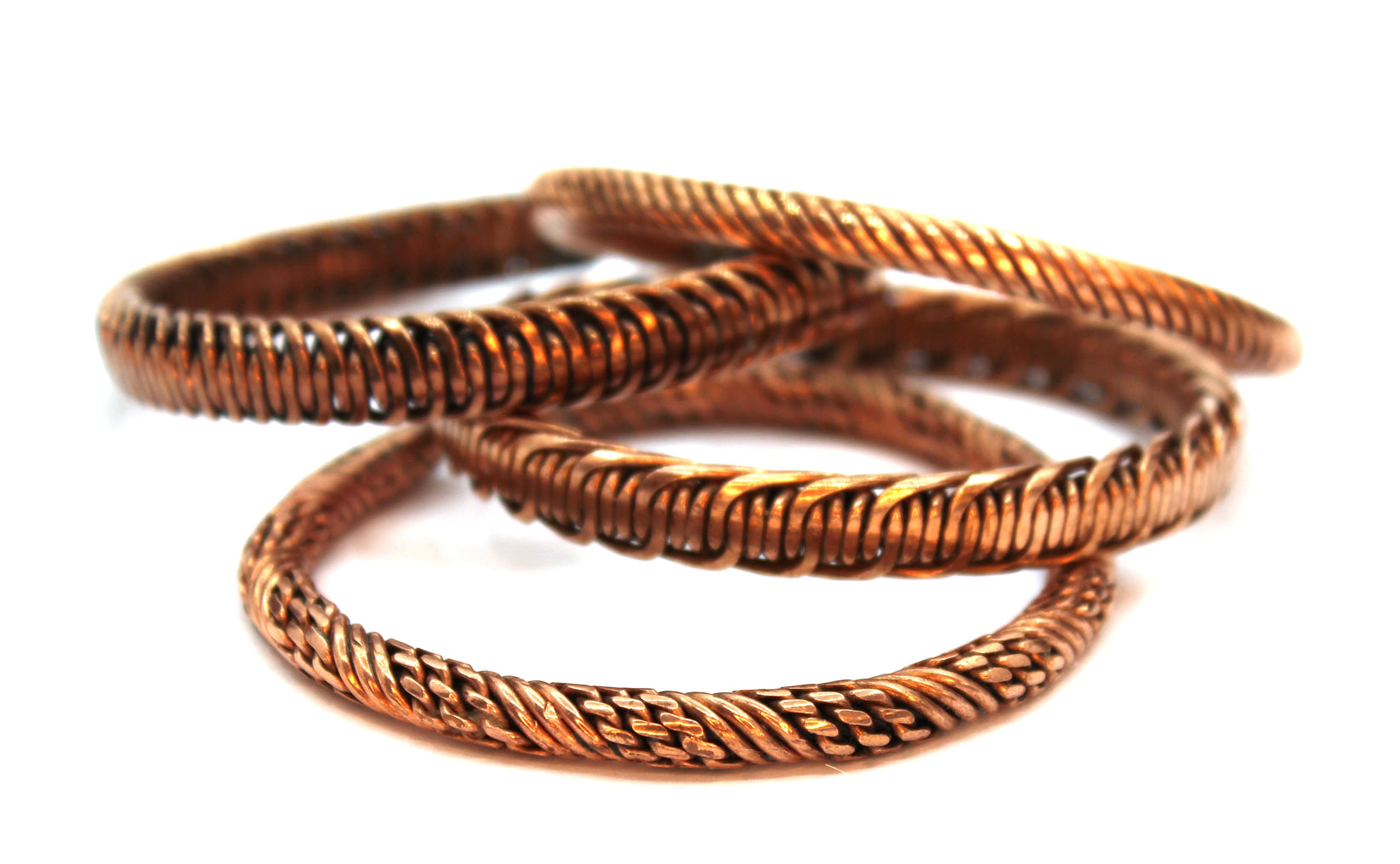 Wire Copper Bangles – Down to Earth Jewellery